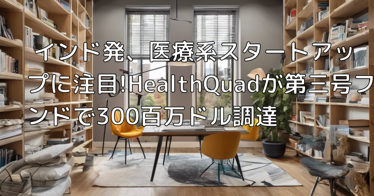 インド発、医療系スタートアップに注目!HealthQuadが第三号ファンドで300百万ドル調達 | ホップインディア